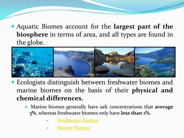 Aquatic biomes | PPTX