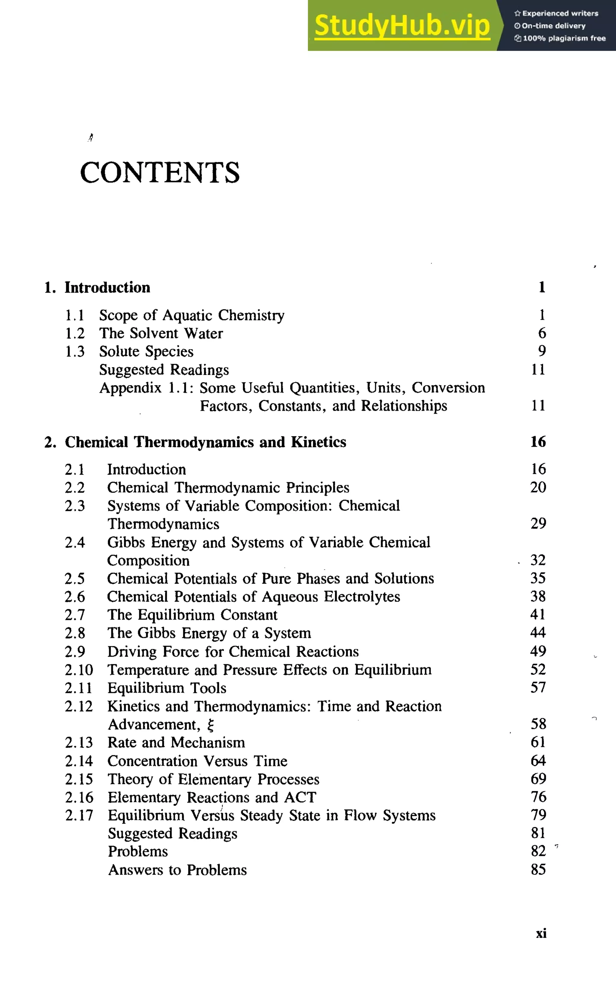 Aquatic Chemistry | PDF