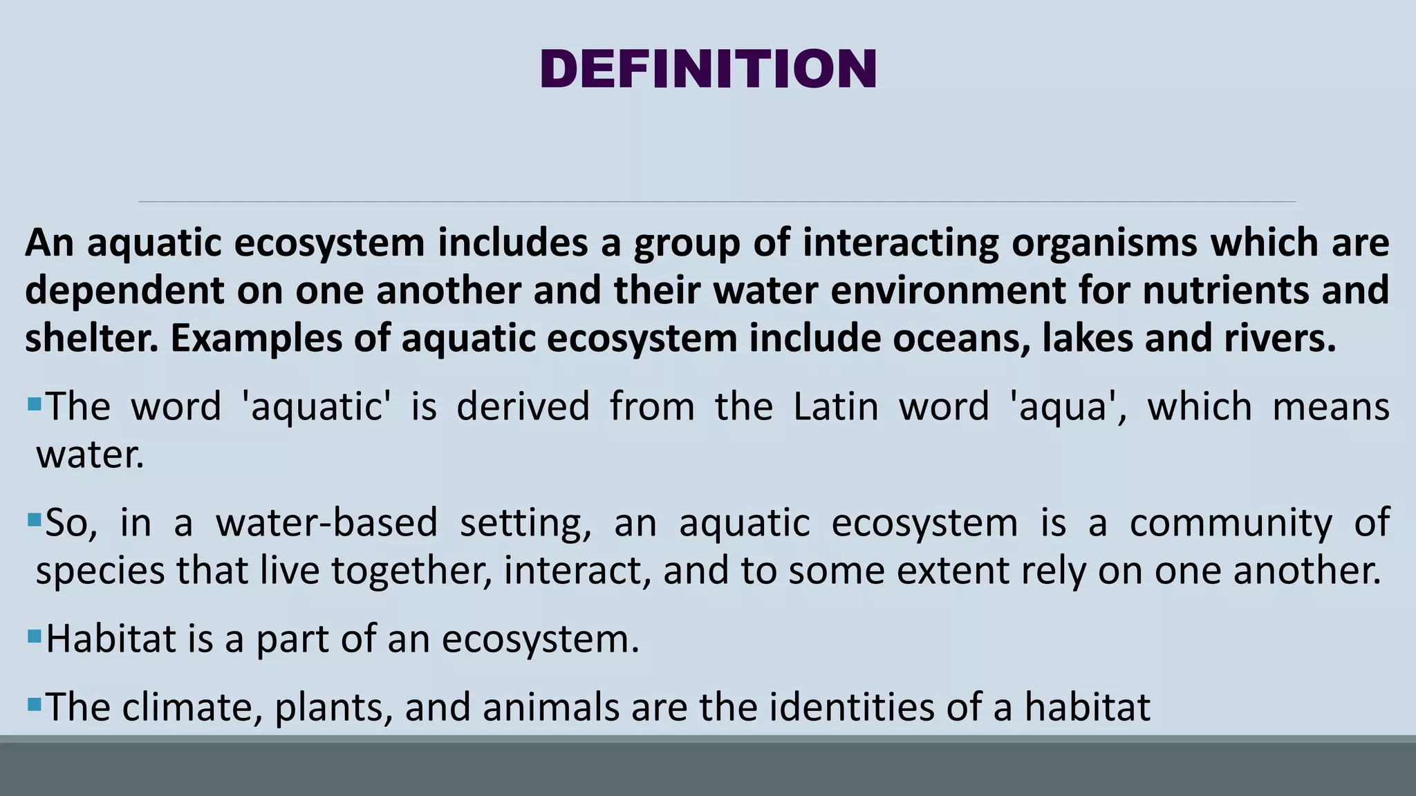 AQUATIC ECOSYSTEM by Pranzly.ppt