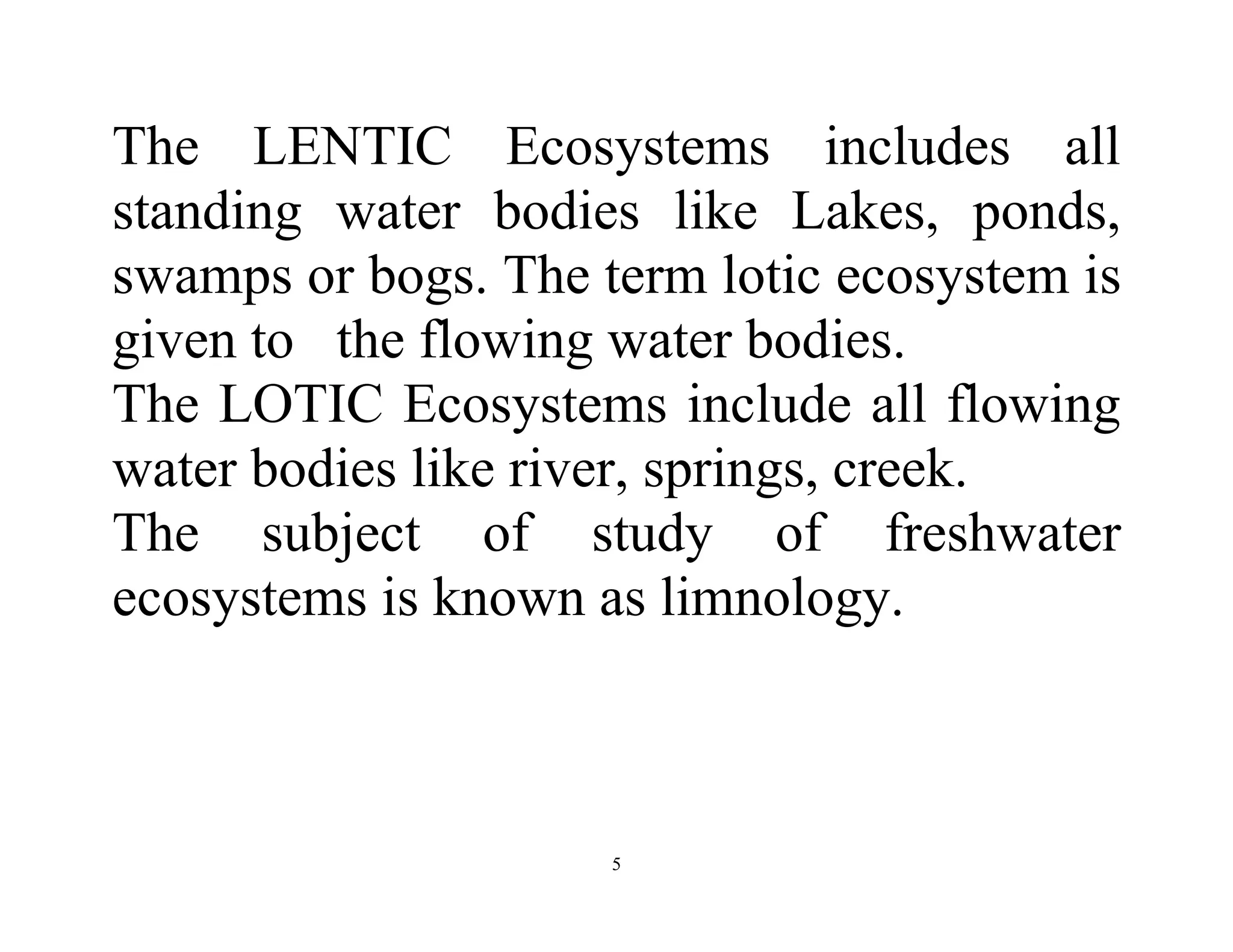 Aquatic ecosystems freshwater | PDF