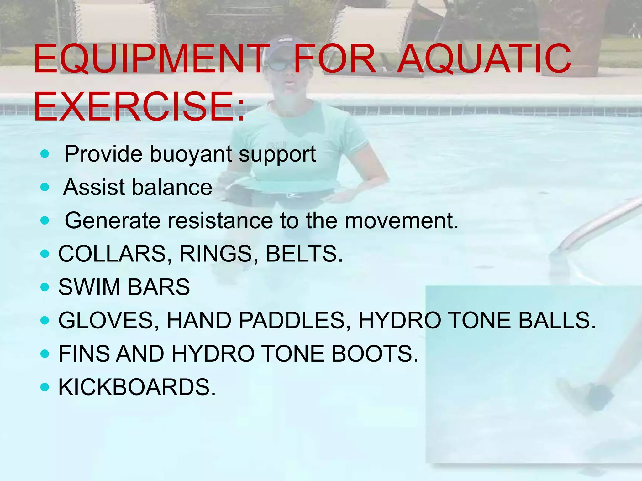 Aquatic exercises | PPTX