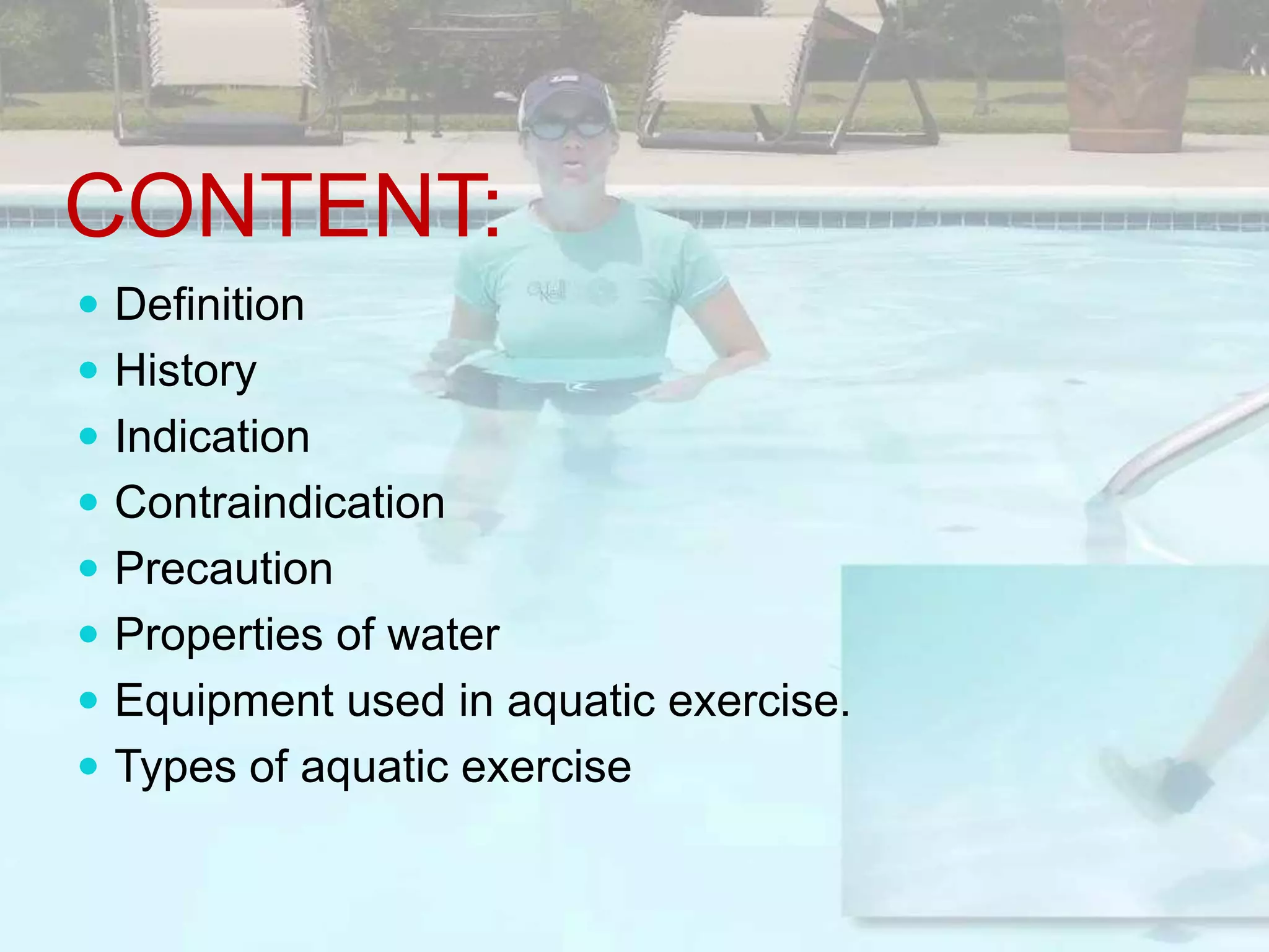Aquatic exercises | PPTX