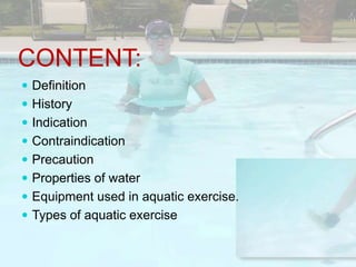 Aquatic exercises | PPTX