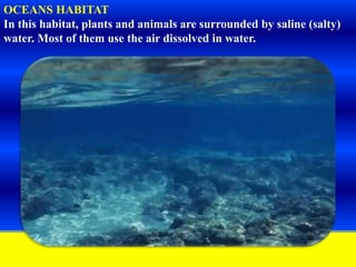 THE LIVING ORGANISMS — CHARACTERISTICS AND HABITATS-2 AQUATIC HABITATS ...