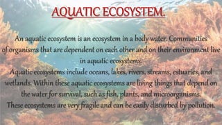 Aquatic management | PPTX