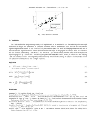 Scour prediction at bridge piers in cohesive bed using gene expression programming | PDF ...