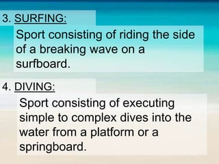 Aquatics | PPTX | Swimming | Sports