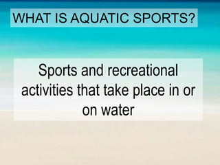 Aquatics | PPTX