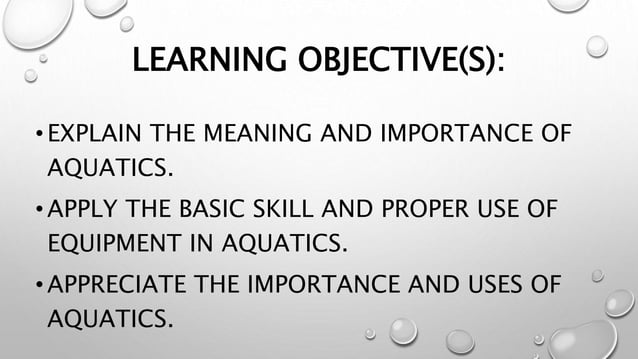 AQUATICS.pptx................................................................................ | PPTX