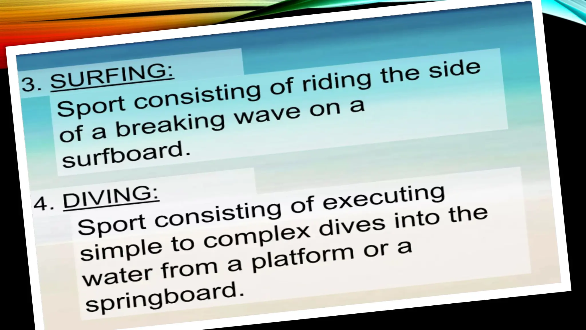 LESSON 2 FOR AQUATICS (WATER SPORTS) PPT. | PPTX