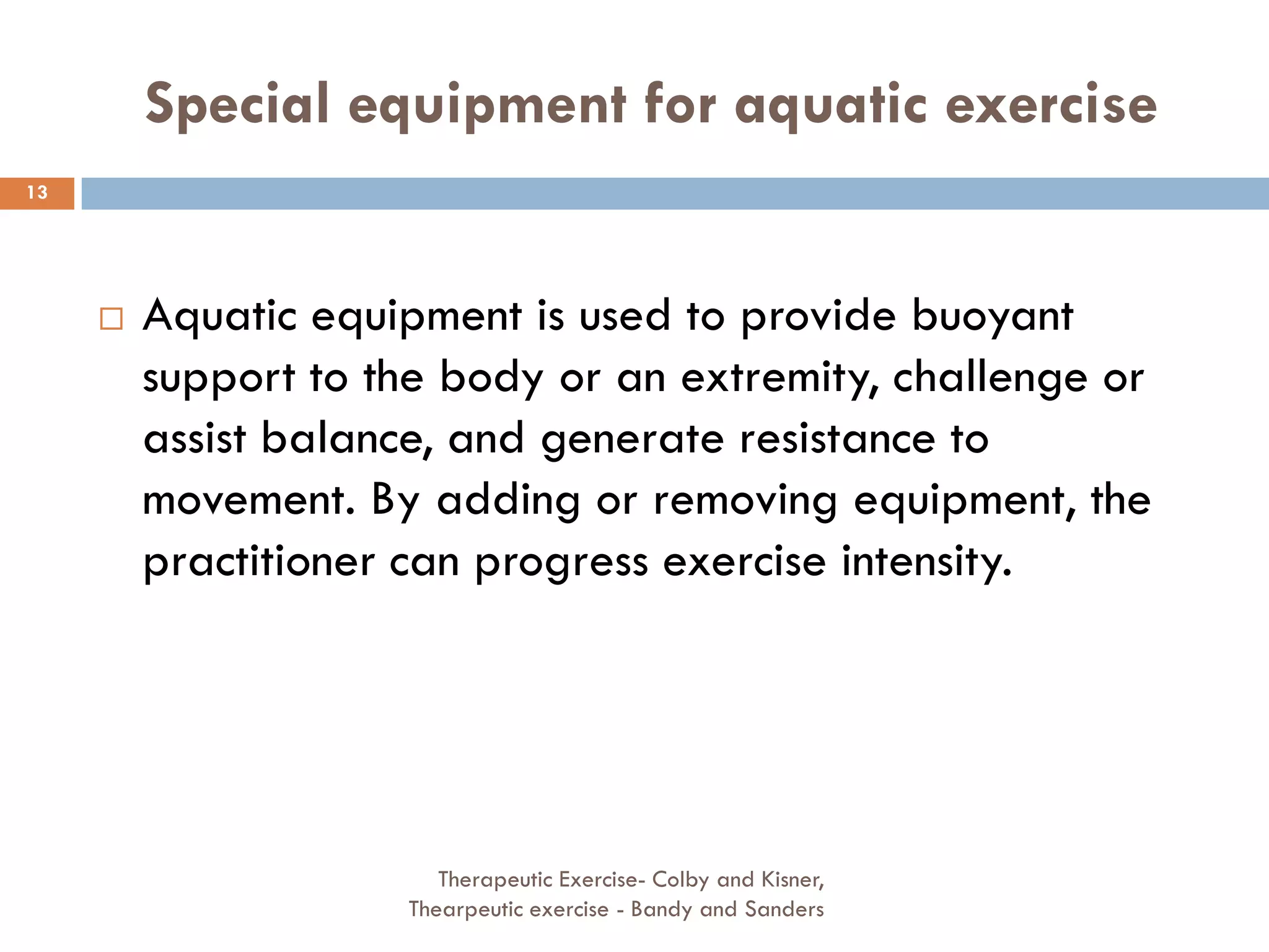 Aquatic therapy | PDF