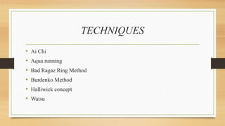 Aquatic therapy | PPTX