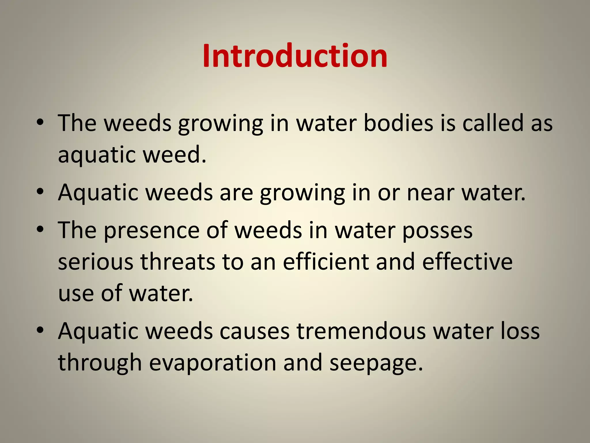 Aquatic weed management | PPTX
