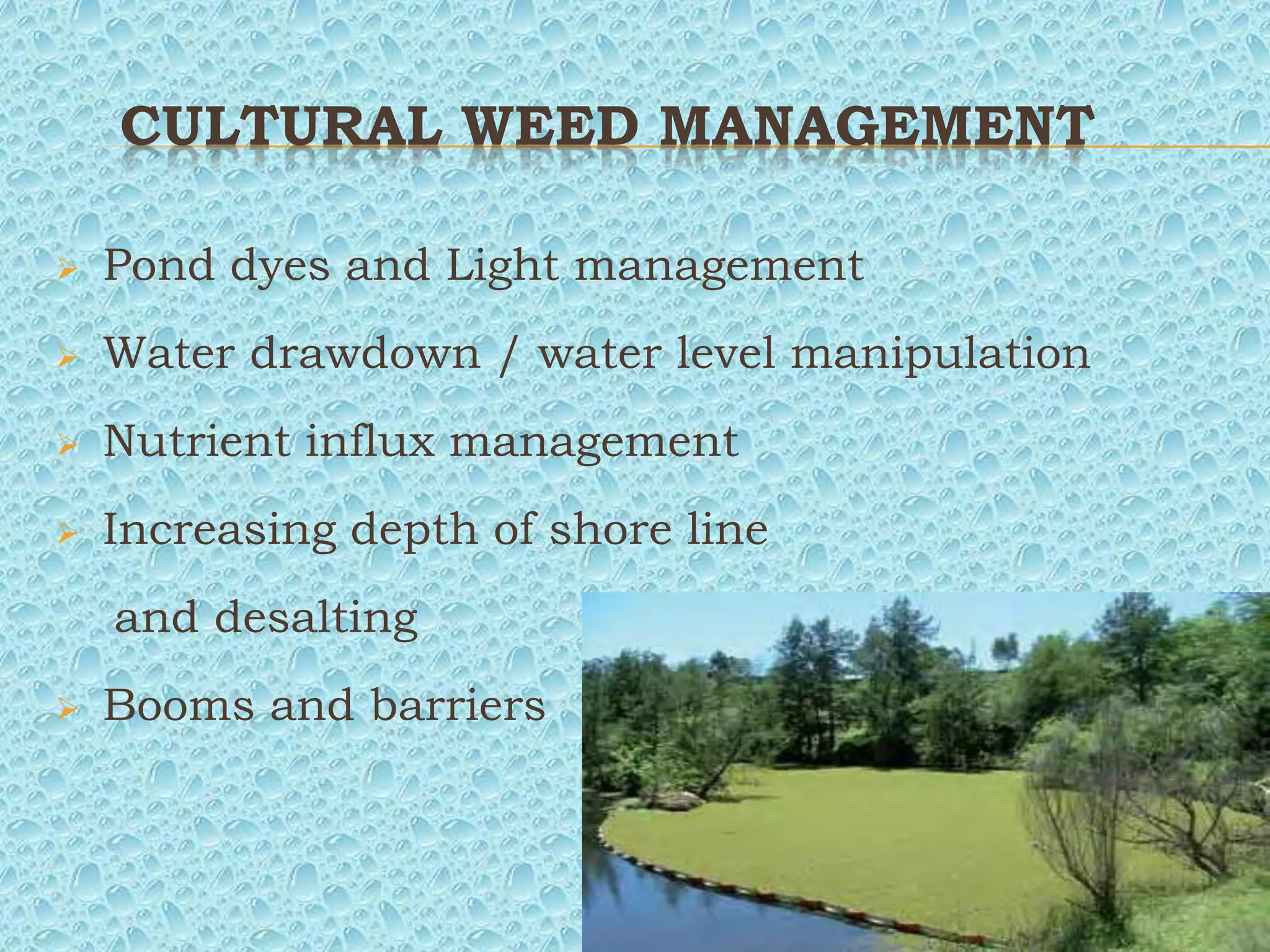 Aquatic weeds problem in agriculture | PPTX