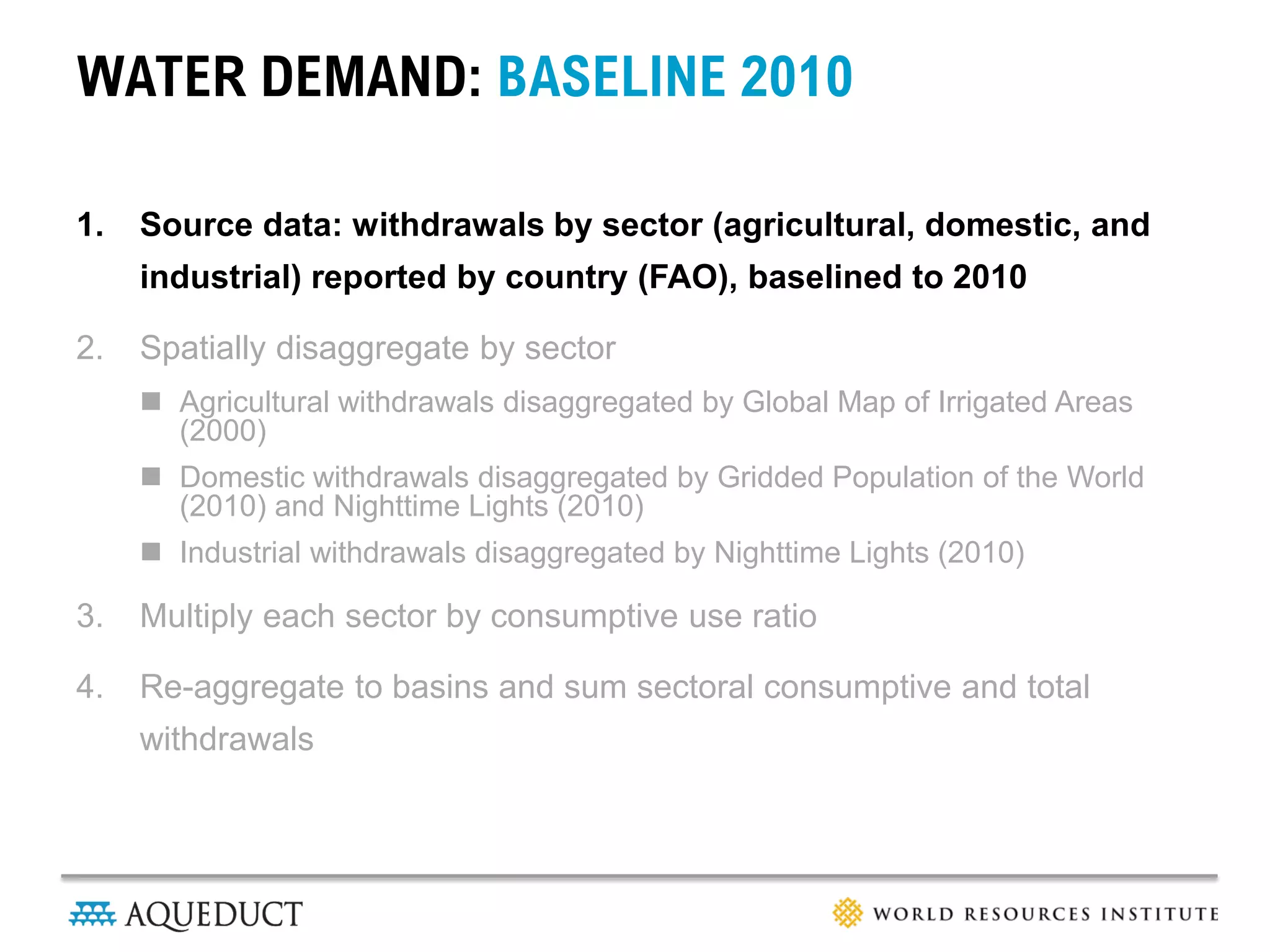 WRI's Aqueduct Global Water Risk Mapping: Data & Methodology | PDF