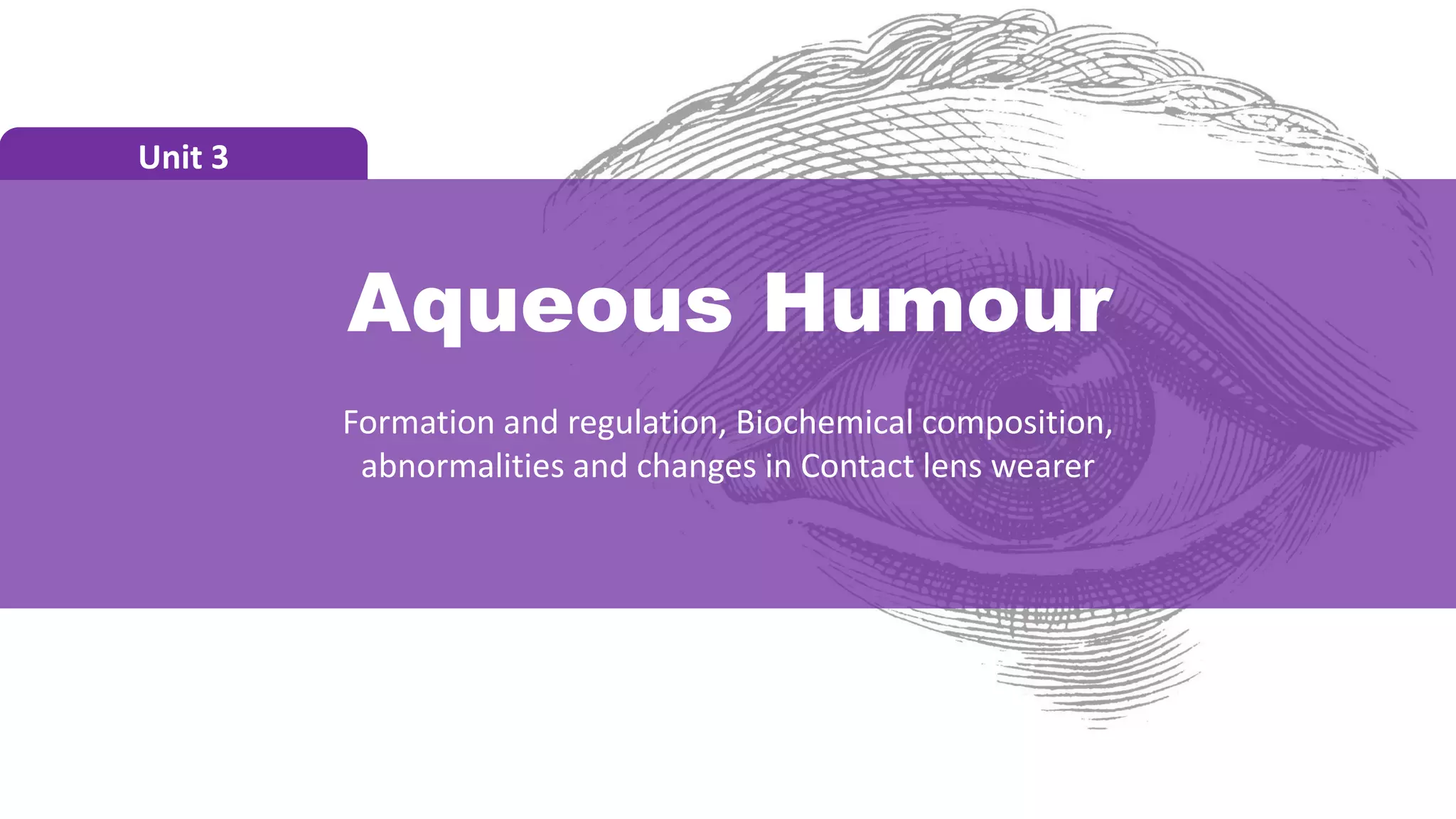 The Aqueous Humour | PDF