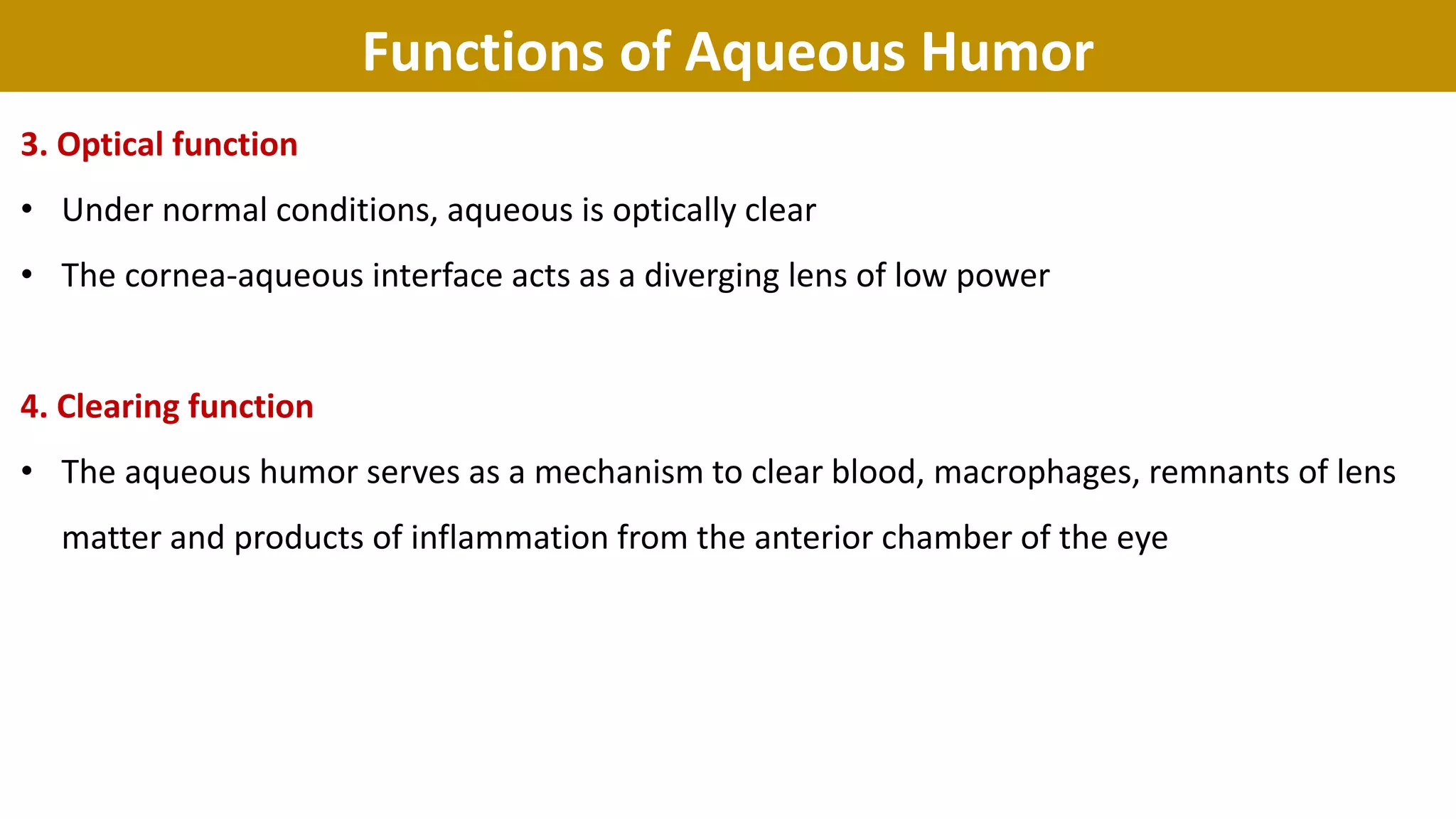 The Aqueous Humour | PDF
