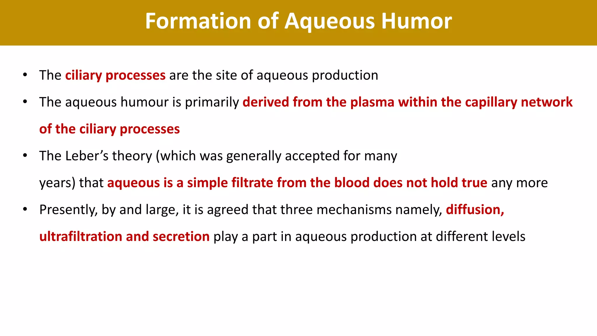 The Aqueous Humour | PDF | Chemistry | Science