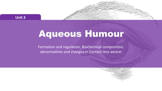 The Aqueous Humour | PDF | Chemistry | Science