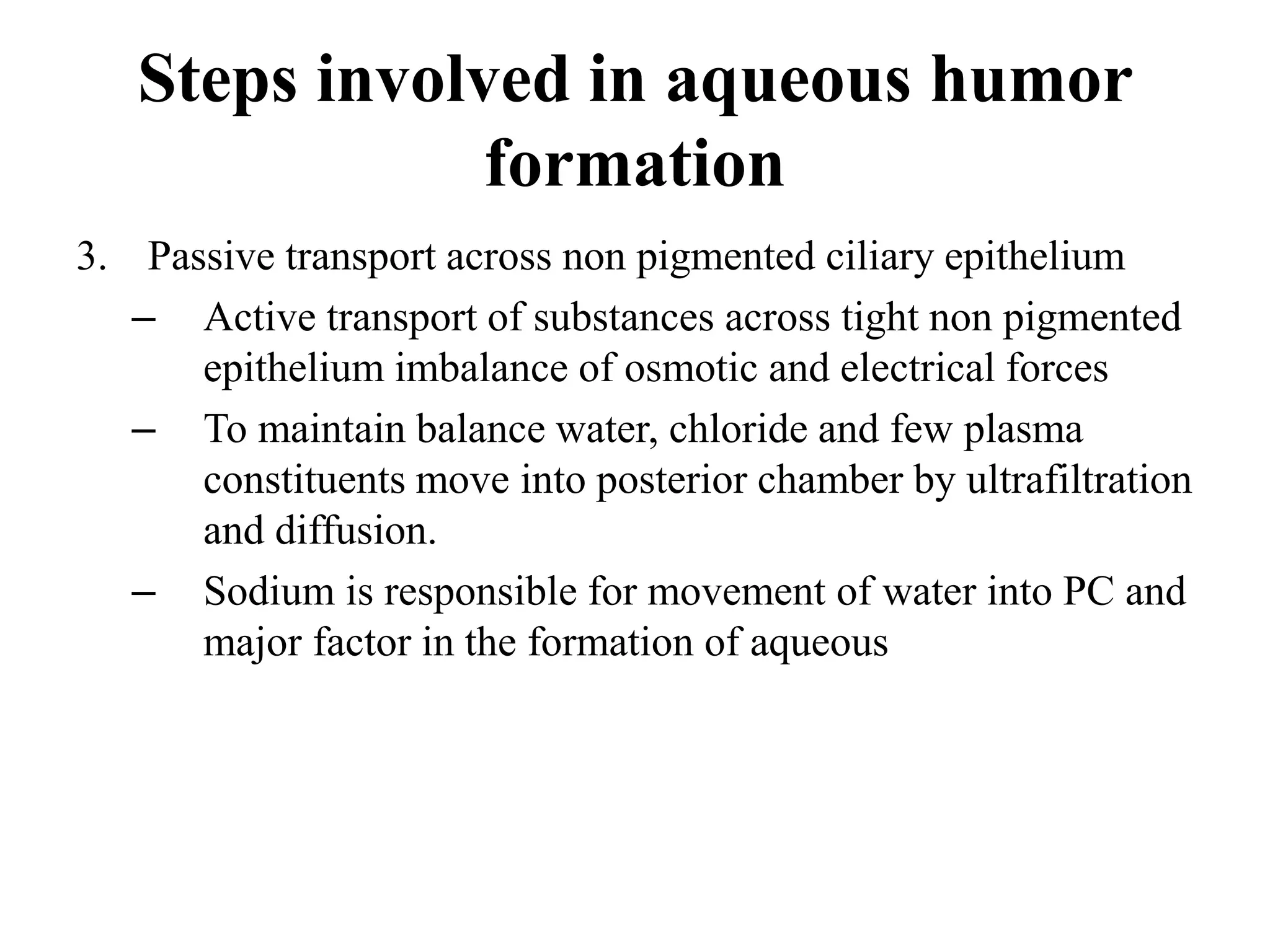 Aqueous-biochemistry , aqueous humor biochemical components | PPT