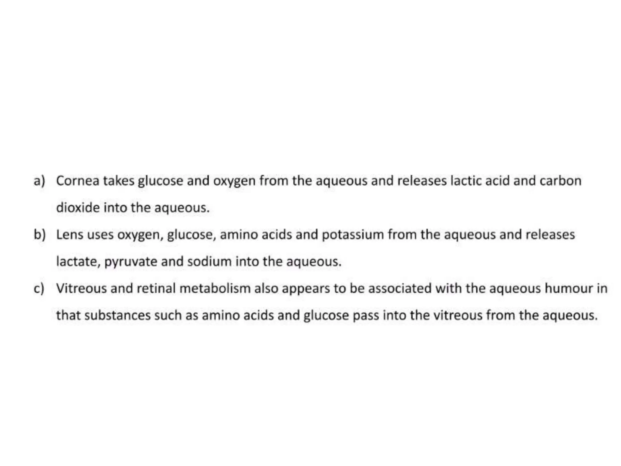 Aqueous-biochemistry , aqueous humor biochemical components | PPT
