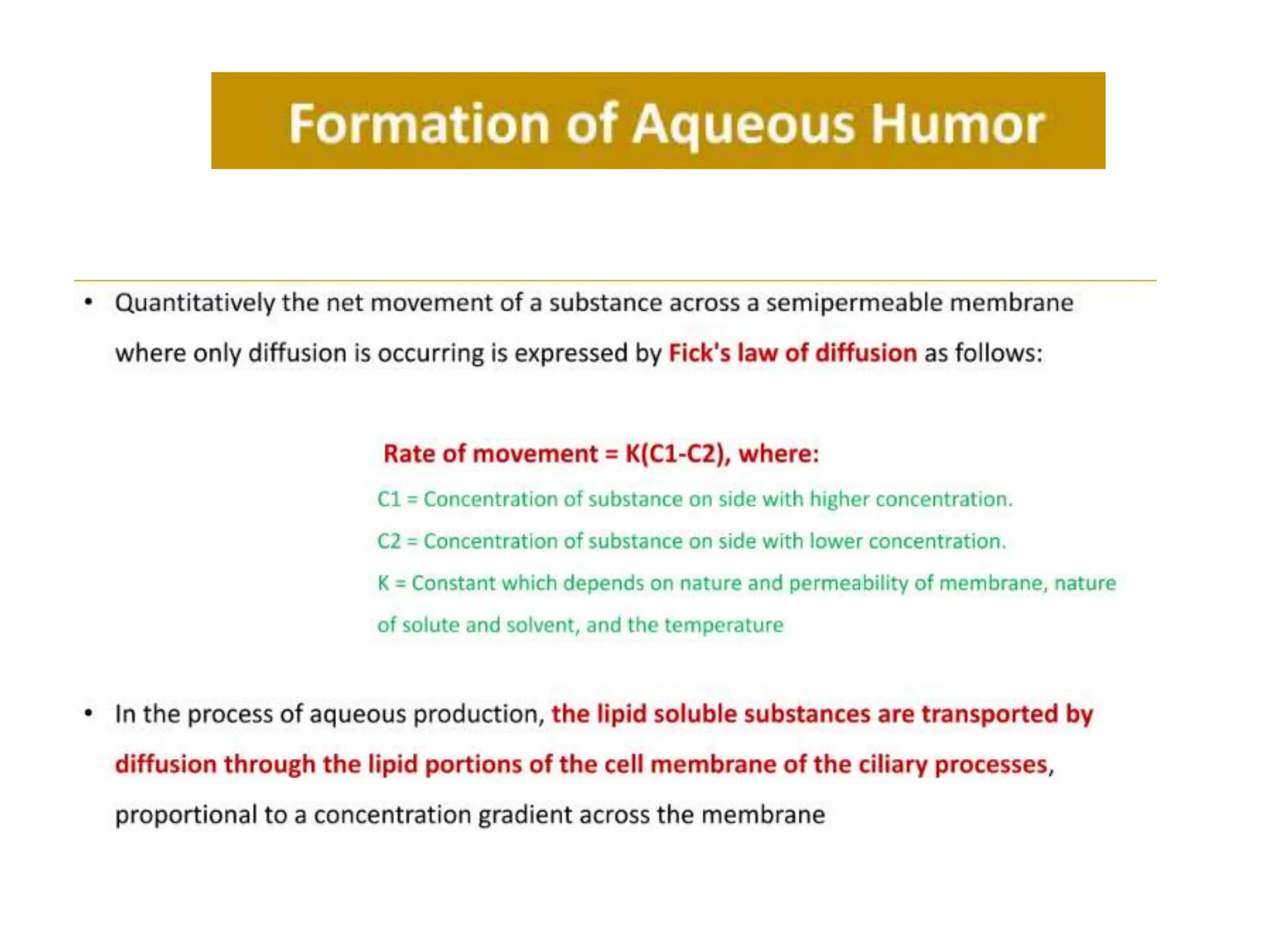 Aqueous-biochemistry , aqueous humor biochemical components | PPT