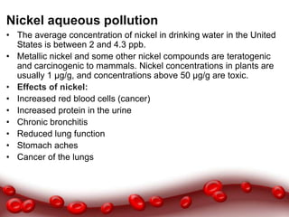 Aqueous elemental pollution | PPTX