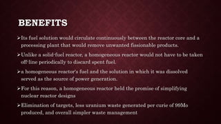 Aqueous homogeneous reactor | PPT