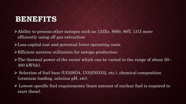 Aqueous homogeneous reactor | PPT