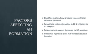 Aqueous Humor Biochemistry- Ocular Biochemistry | PDF