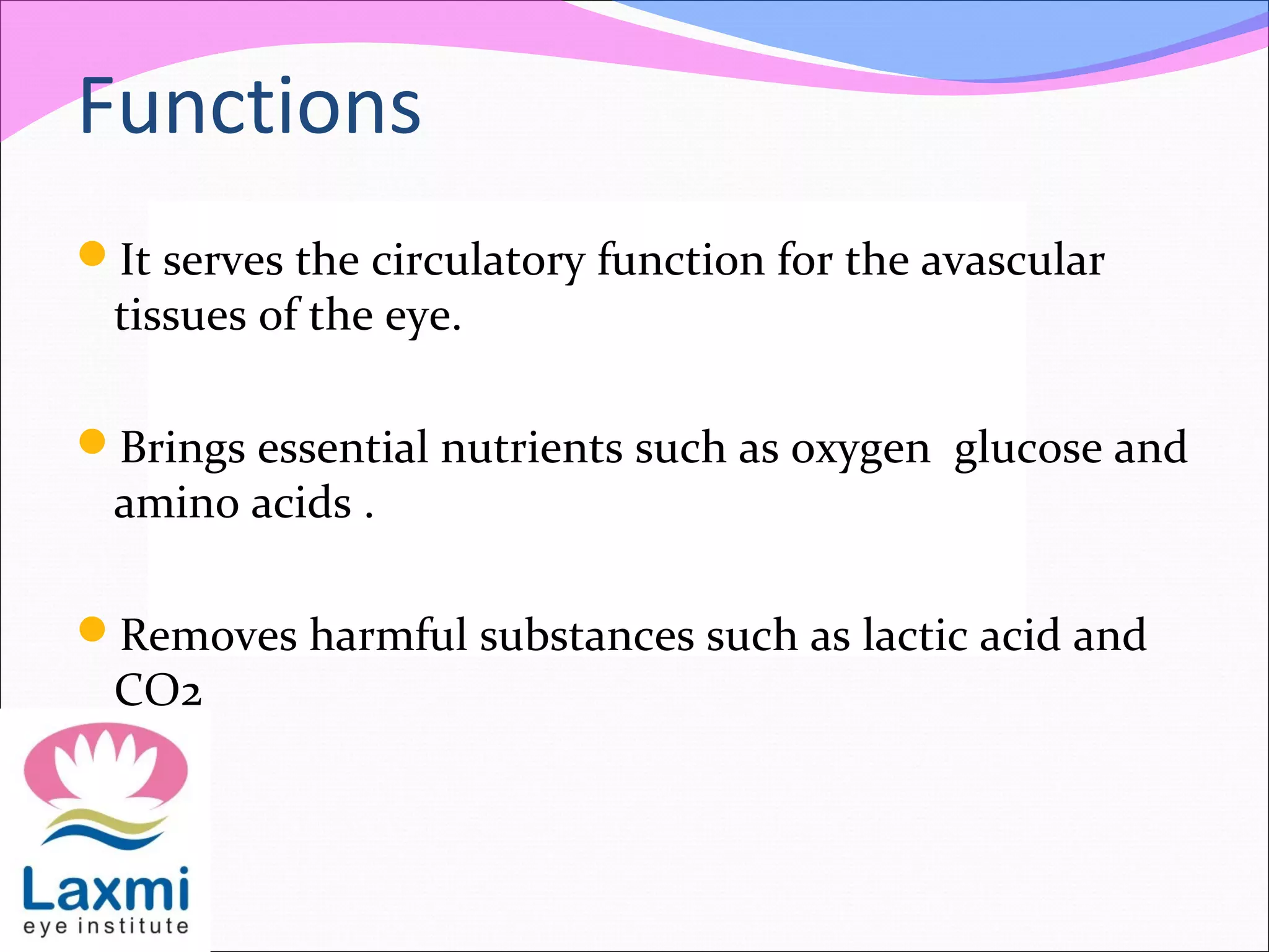 Aqueous humor dynamics | PPT