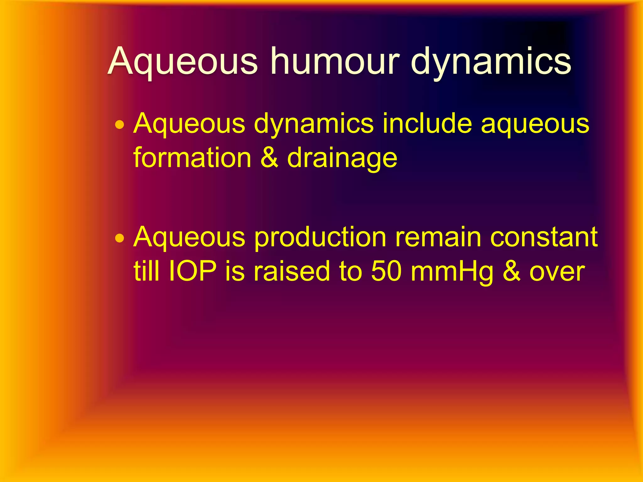 Aqueous humour | PPT