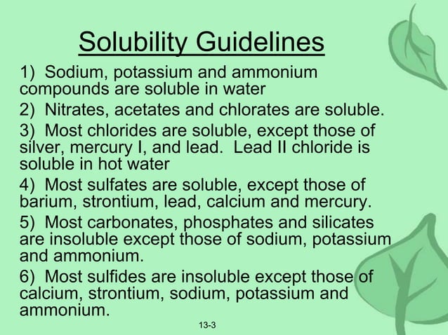 Aqueous Solutions Notes Aqueous Solutions Notes | PPT