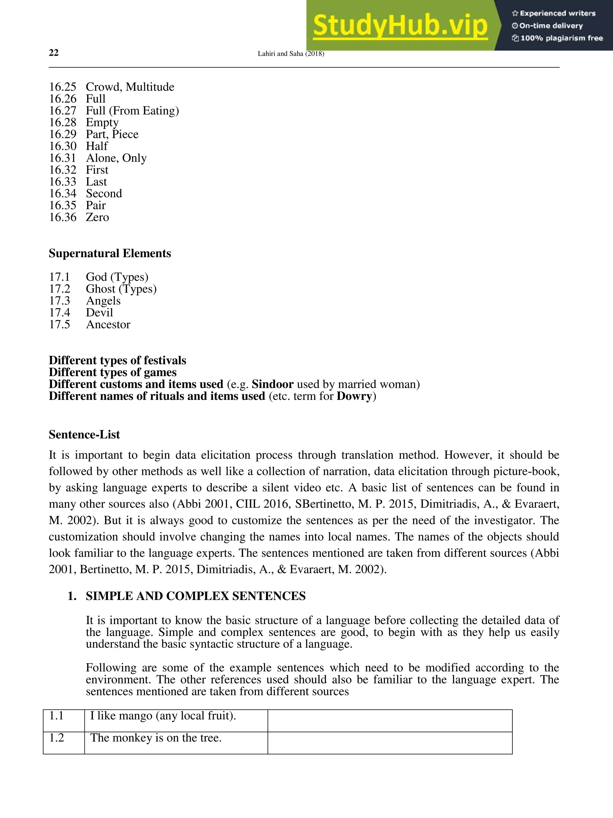 A Questionnaire Developed For Conducting Fieldwork On Endangered And ...