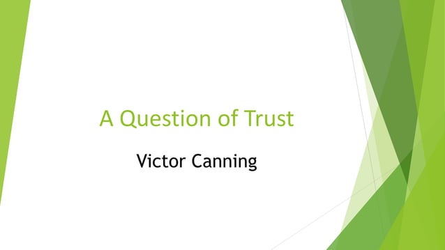 A question of trust | PPTX