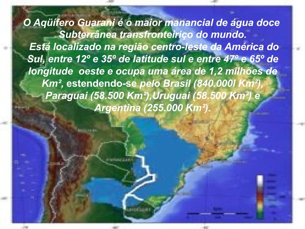 Mapa Do Aquifero Guarani - LIBRAIN