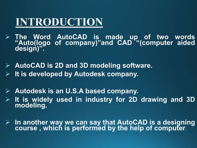 AUTOCAD | PPT