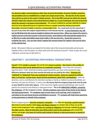 A quickbooks accounting primer | PDF