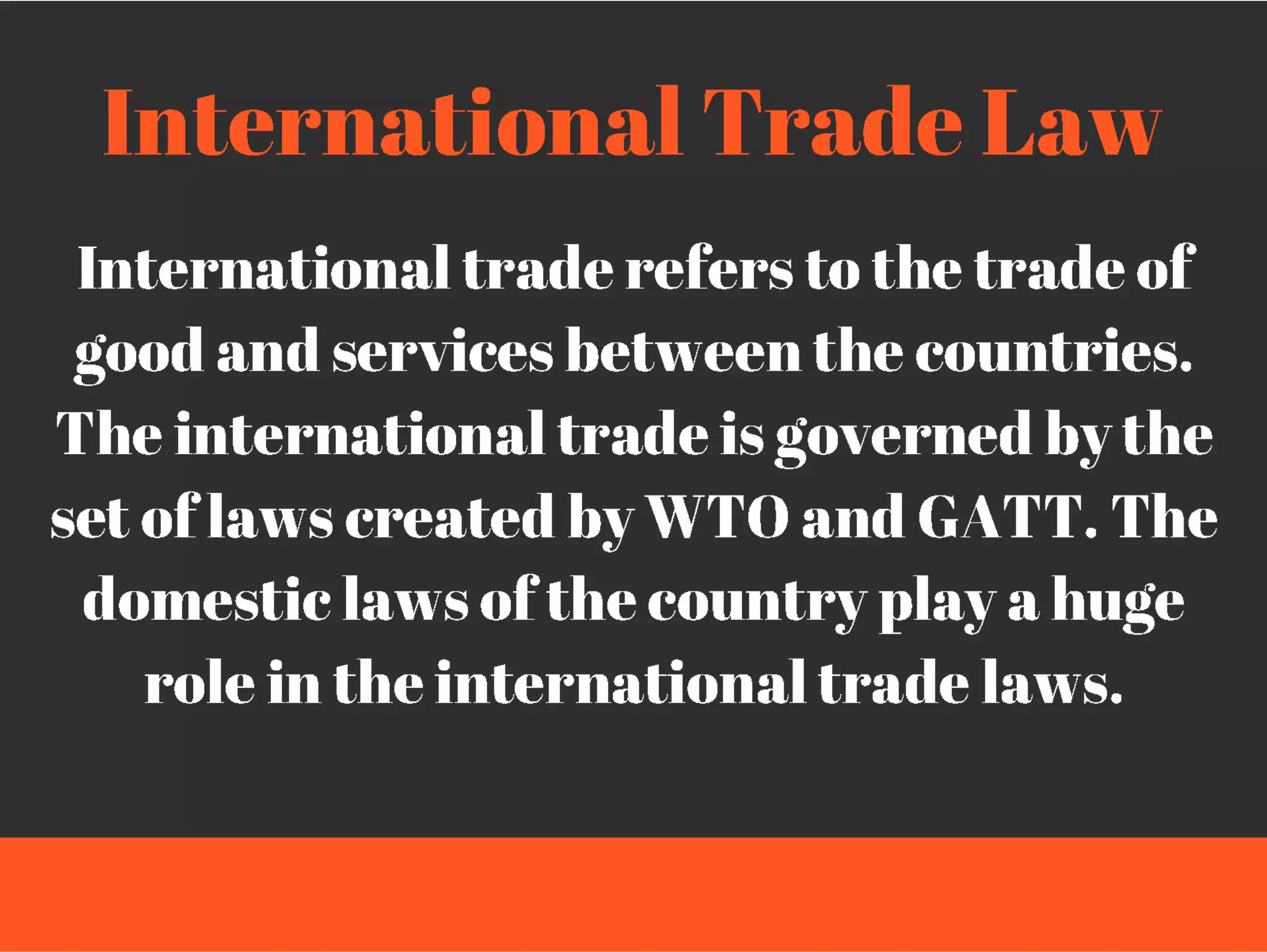 A quick guide international trade law basics | PPT