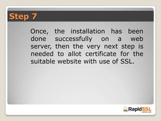 A Quick Guide of Wildcard SSL Certificate Installation on IIS Web Servers | PPTX