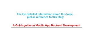 A quick guide on Mobile App Backend development | PDF