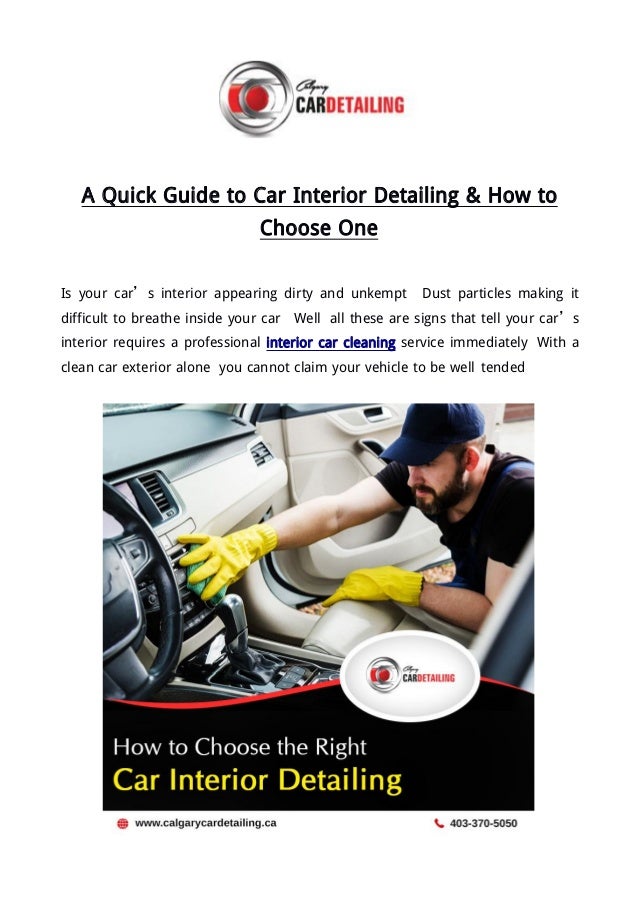Interior Car Detailing Instructions – IBAL