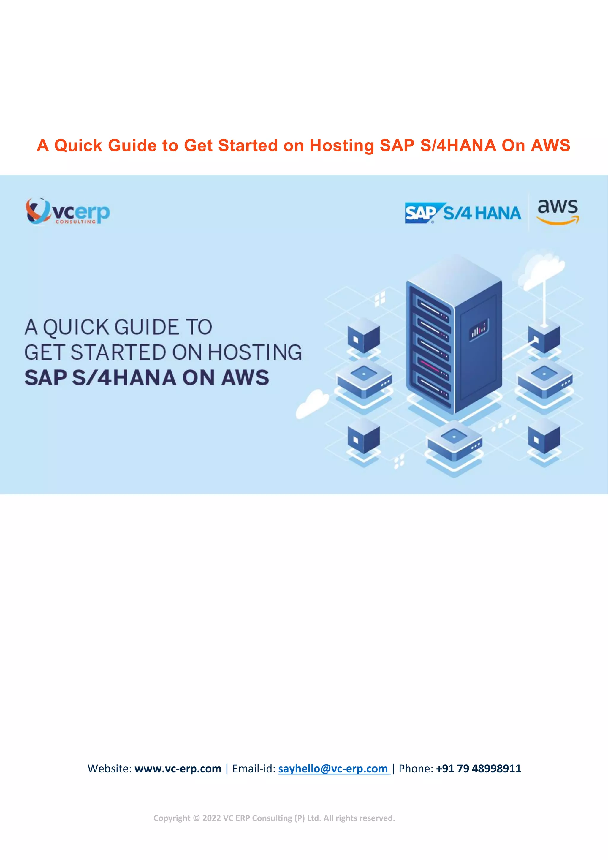 A Quick Guide to Get Started on Hosting SAP S4HANA On AWS.pdf