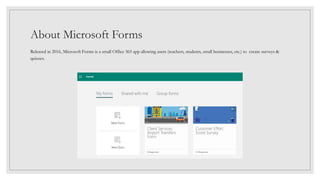 A Quick Guide to Microsoft Forms | PPTX