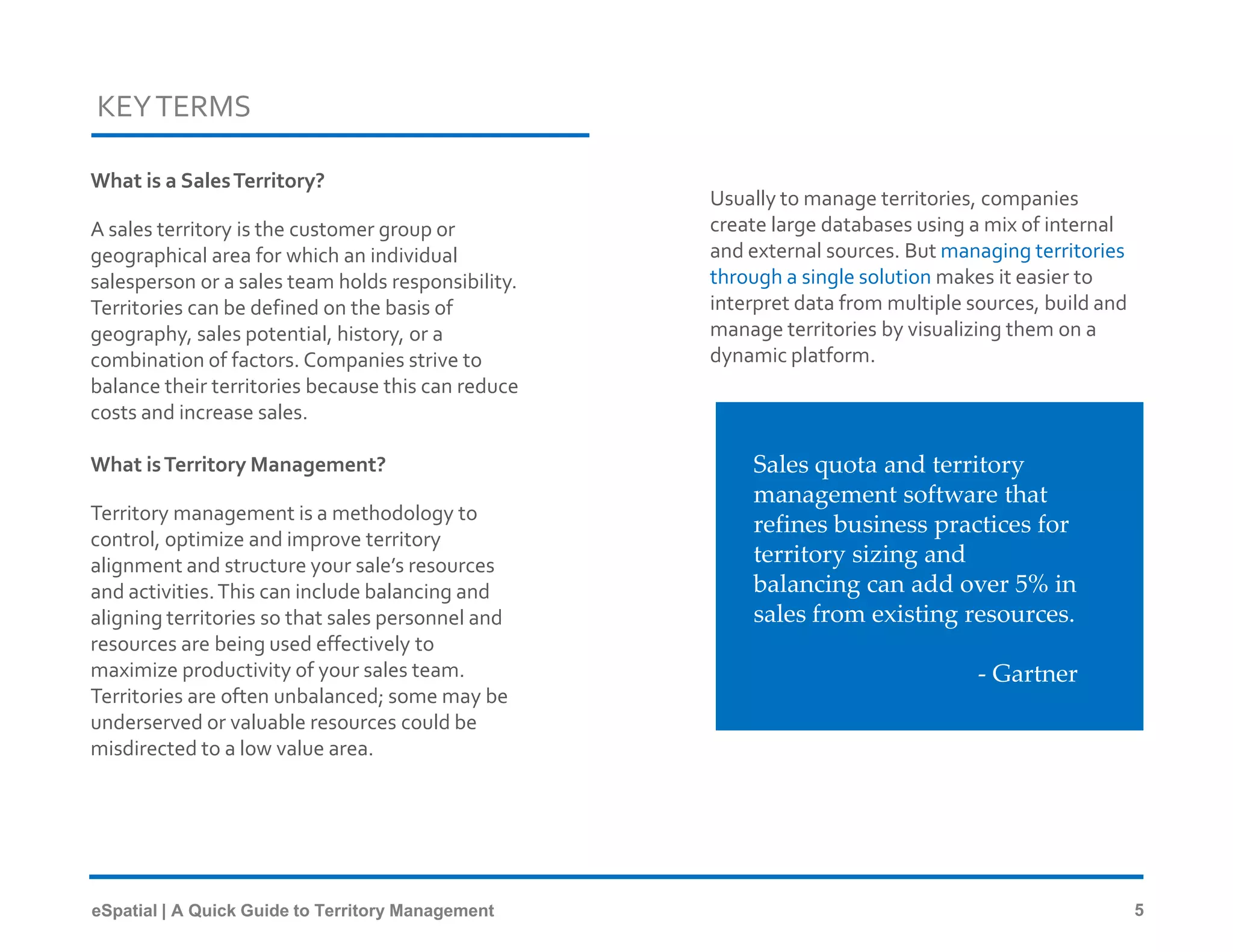 A Quick Guide to Sales Territory Management by eSpatial | PDF
