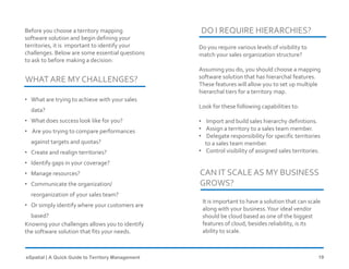 A Quick Guide to Sales Territory Management by eSpatial | PDF