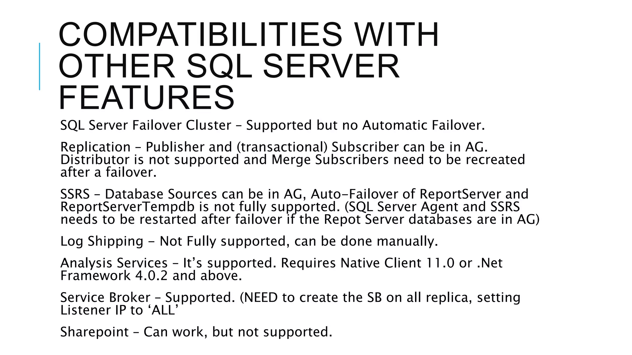 A Quick Guide to Sql Server Availability Groups | PPTX