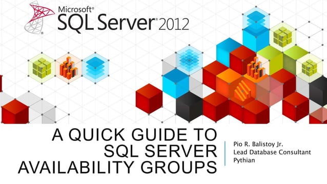 A Quick Guide to Sql Server Availability Groups | PPT