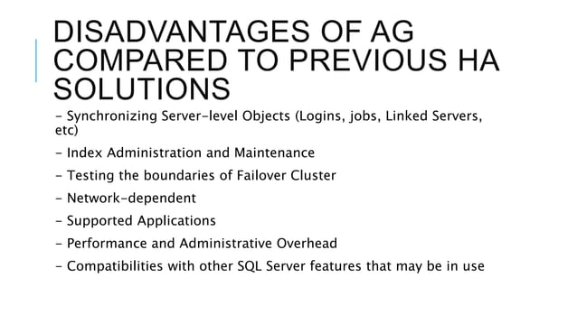 A Quick Guide to Sql Server Availability Groups | PPT