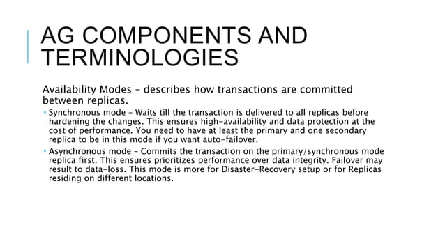 A Quick Guide to Sql Server Availability Groups | PPT